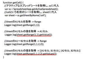【GAS入門】スプレッドシートのセルを取得する方法 | Log Stocker